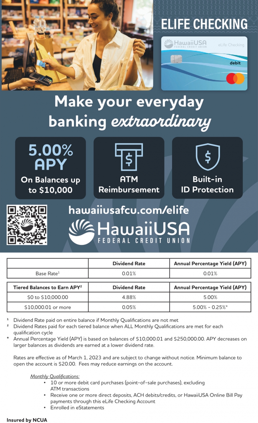 Make Your Everyday Banking Extraordinary, HawaiiUSA Federal Credit ...